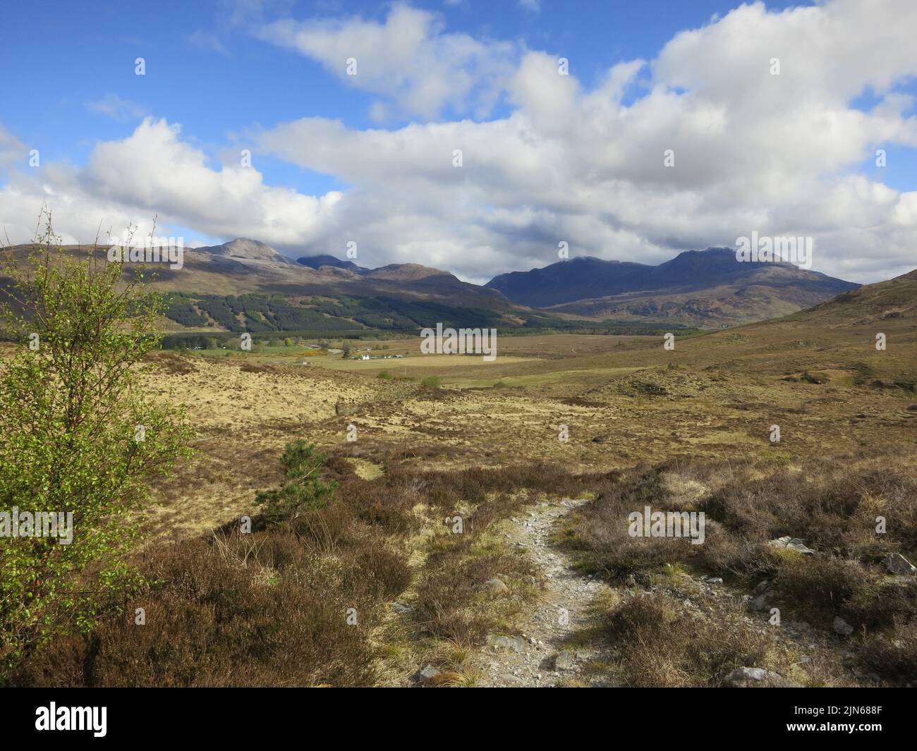 The Cape Wrath trail. Scottish Highlands. West coast of Scotland. UK ...