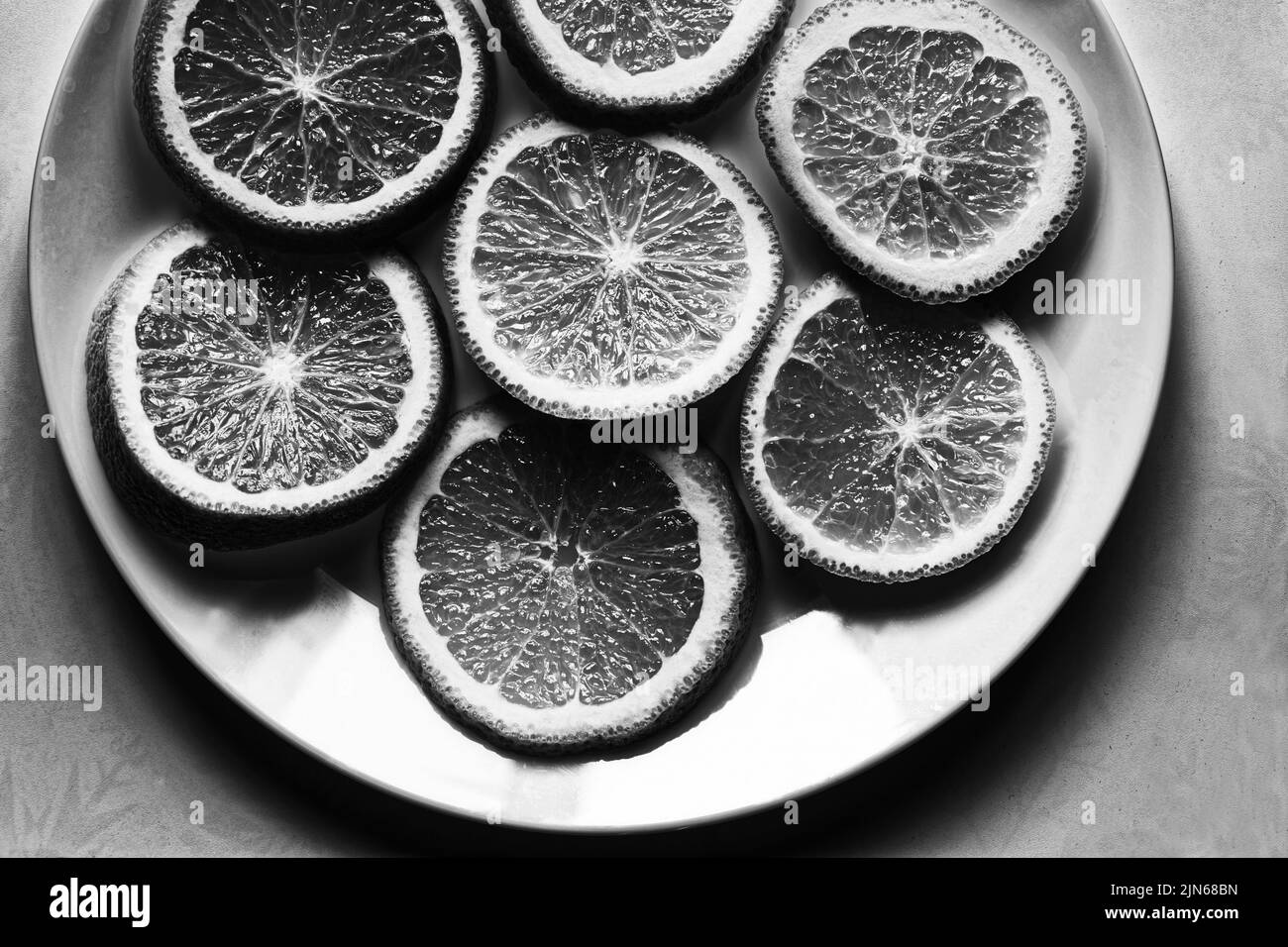Oranges tree fruit Black and White Stock Photos & Images - Alamy