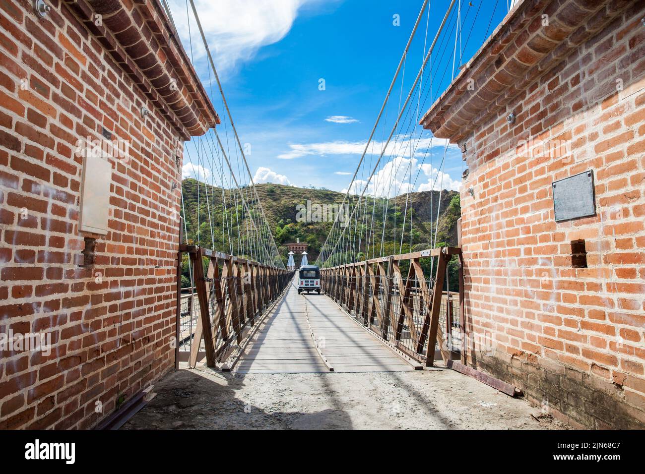 The historical Bridge of the West a a suspension bridge declared ...