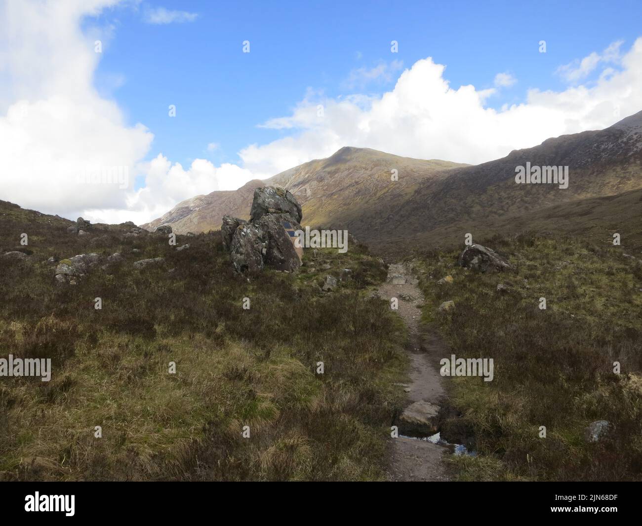 The Cape Wrath trail. Scottish Highlands. West coast of Scotland. UK ...