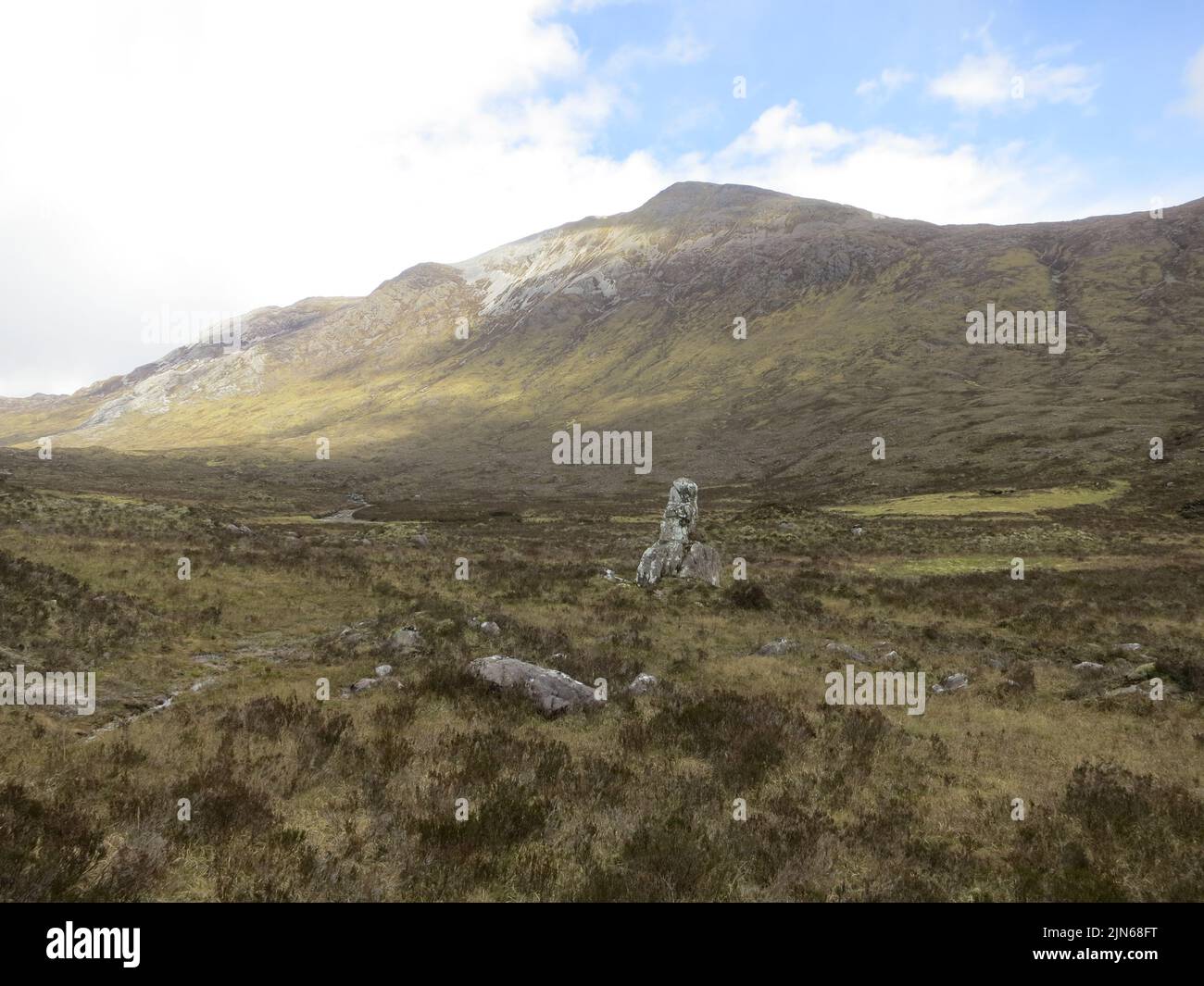 The Cape Wrath trail. Scottish Highlands. West coast of Scotland. UK ...