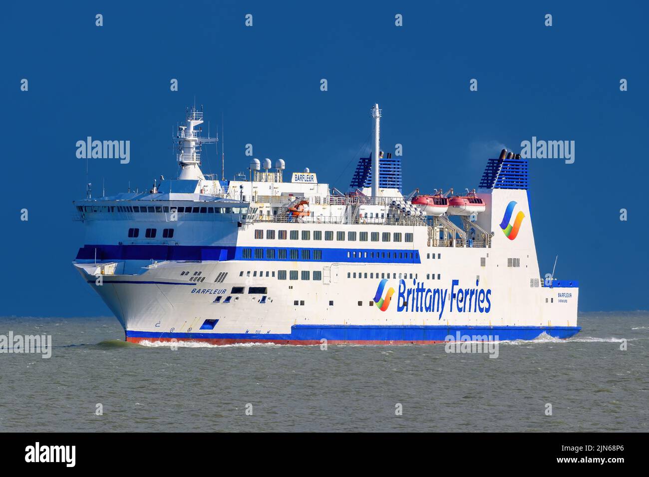Barfleur is a French cross-Channel ferry operated by Brittany Ferries ...