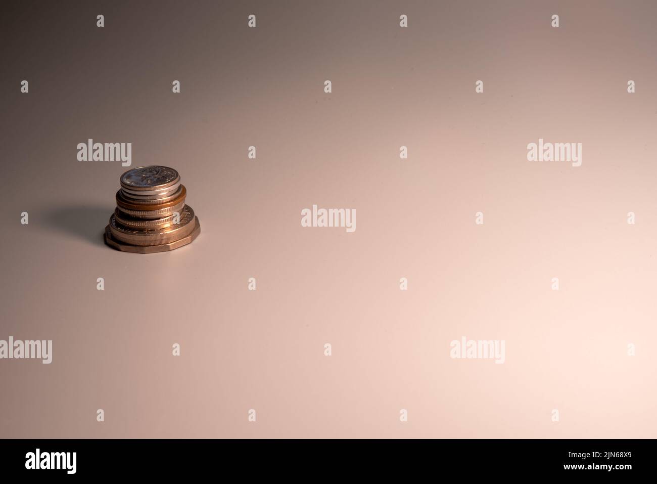 Pile of euro coins Stock Photo - Alamy