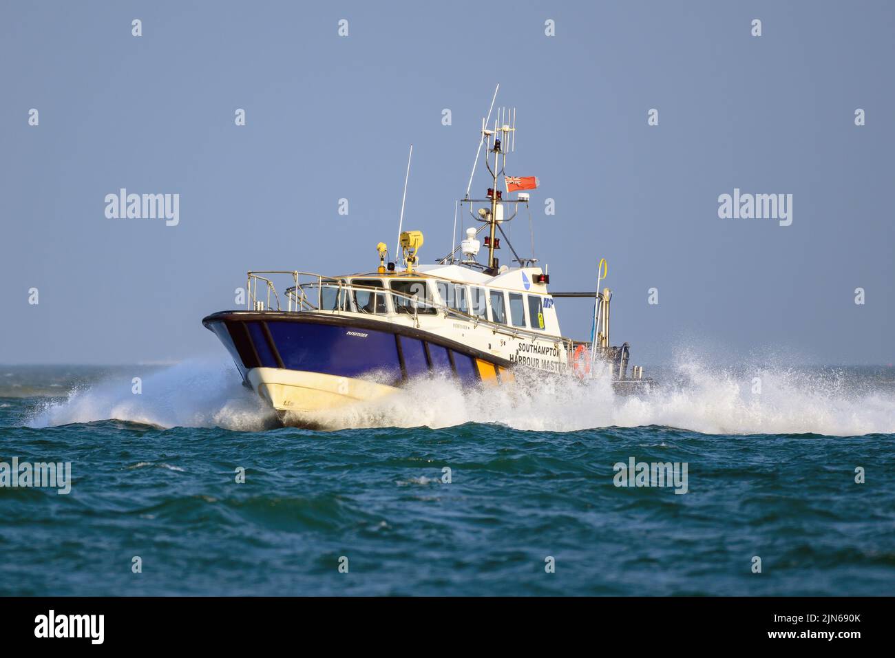 The ABP Southampton Harbour Master launch Pathfinder on Southampton ...