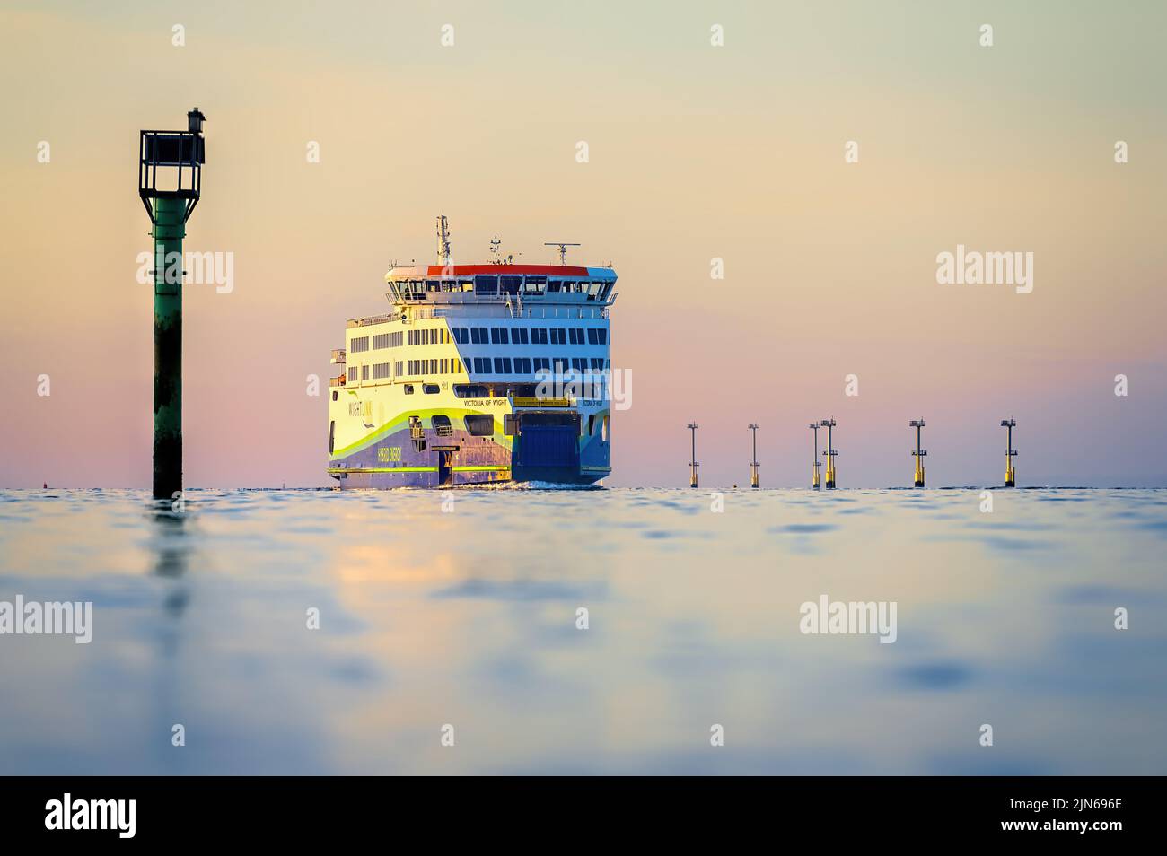 Victoria of Wight is a hybrid power ferry operated by Wightlink Ferries ...
