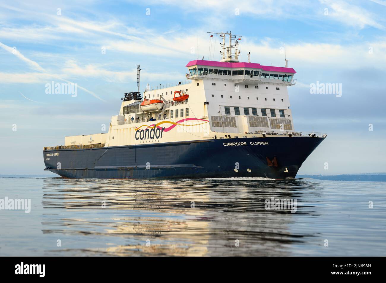 The cross-Channel ferry Commodore Clipper is operated by Condor Ferries between Portsmouth and ...
