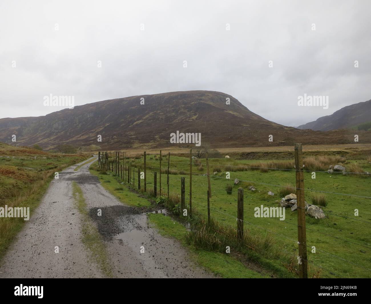 The Cape Wrath trail. Scottish Highlands. West coast of Scotland. UK ...