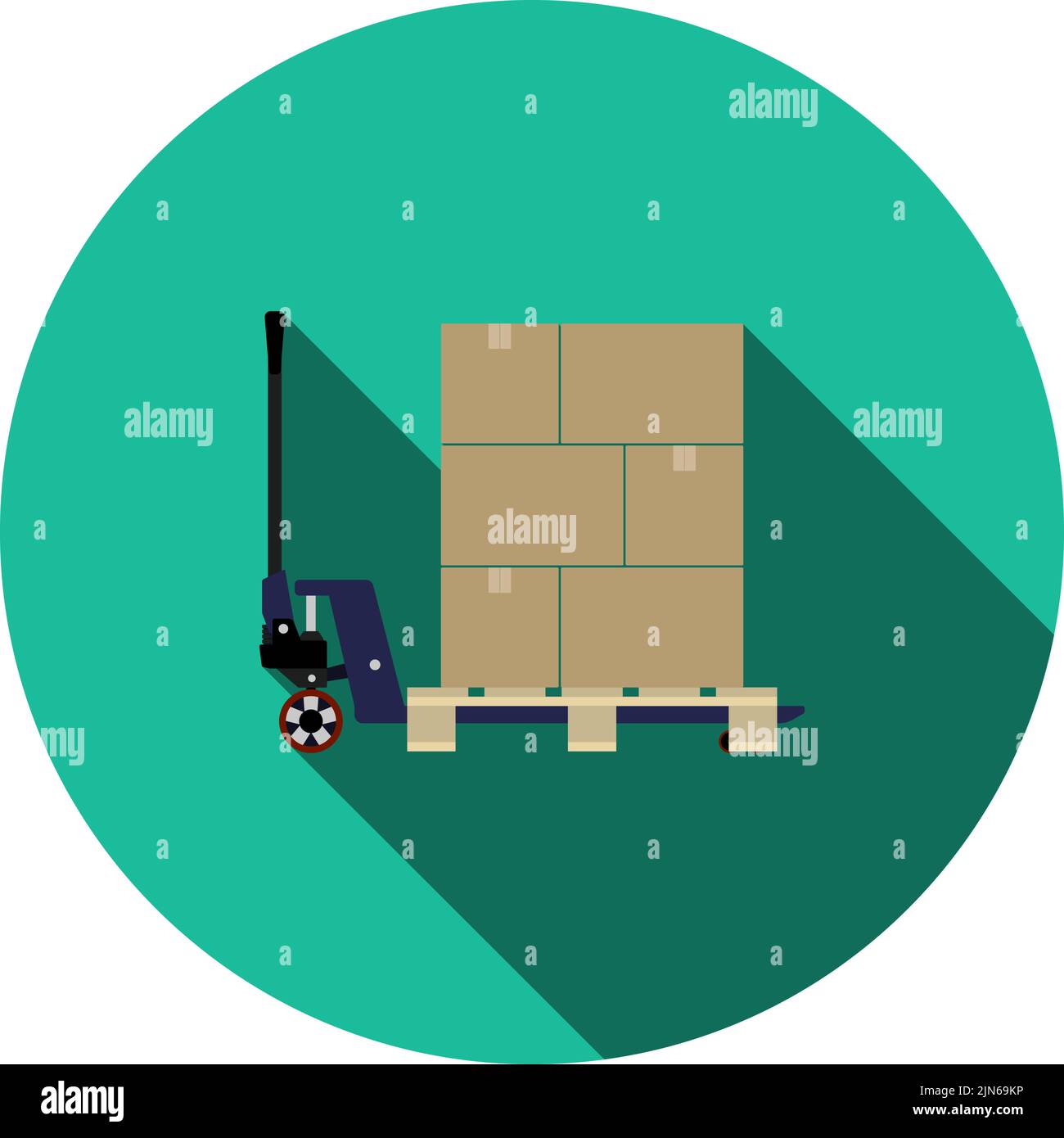 Manual forklift pallet stacker icon hi-res stock photography and images ...