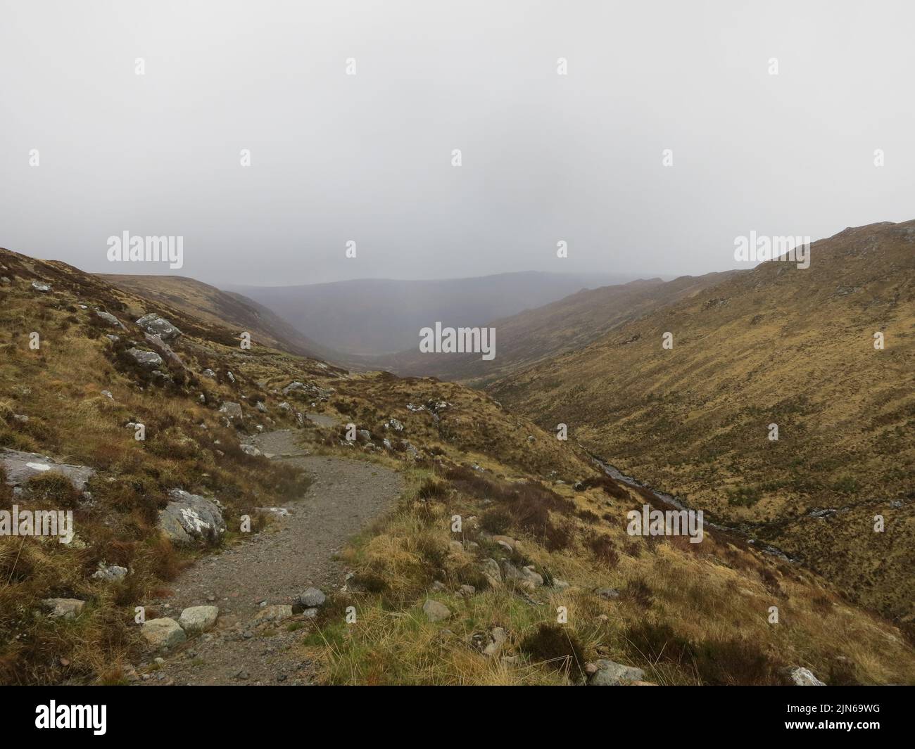 The Cape Wrath trail. Scottish Highlands. West coast of Scotland. UK ...