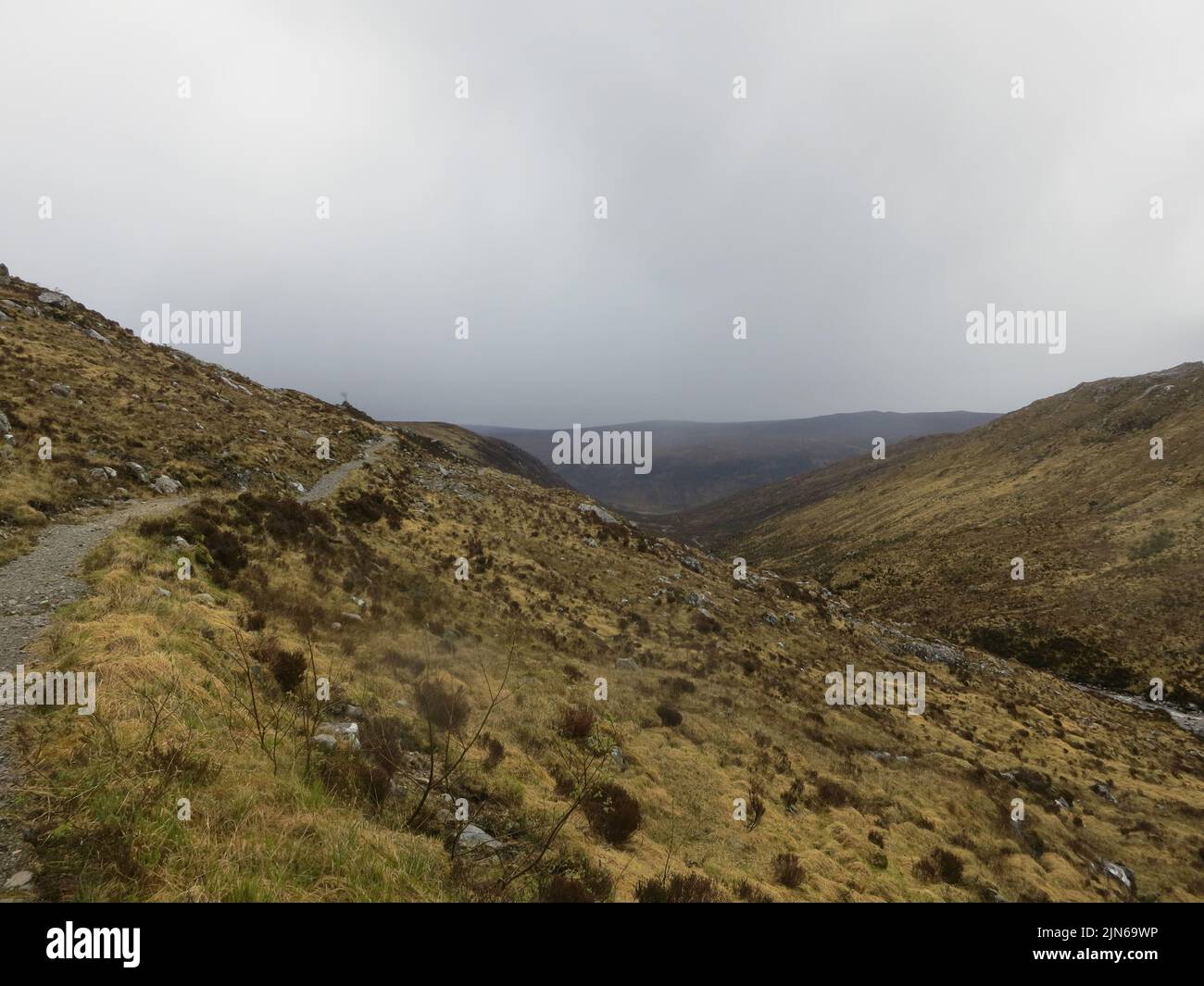 The Cape Wrath trail. Scottish Highlands. West coast of Scotland. UK ...