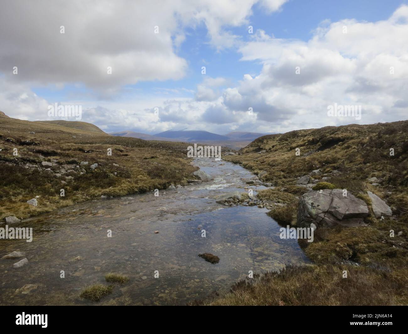 The Cape Wrath trail. Scottish Highlands. West coast of Scotland. UK ...