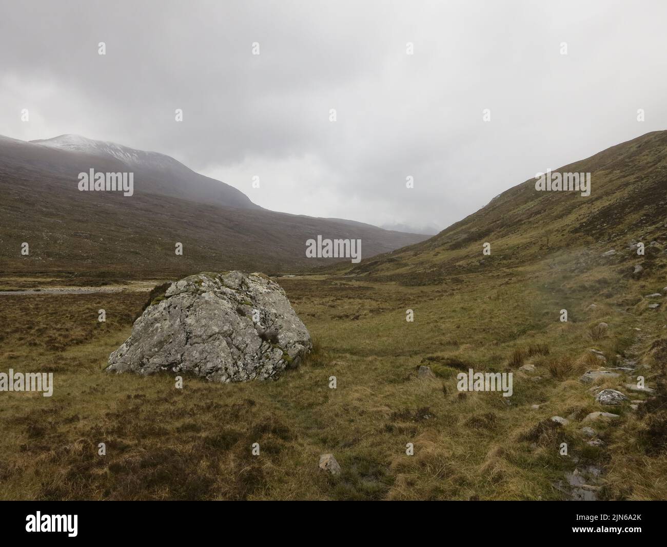 The Cape Wrath trail. Scottish Highlands. West coast of Scotland. UK ...