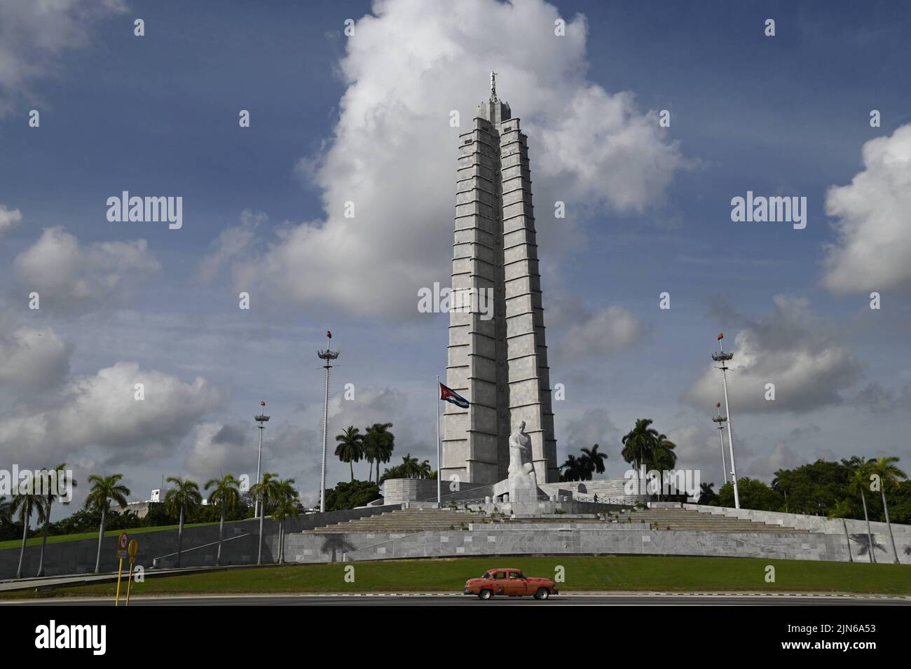 Landscape with scenic view of the star shaped tower on Plaza de la ...