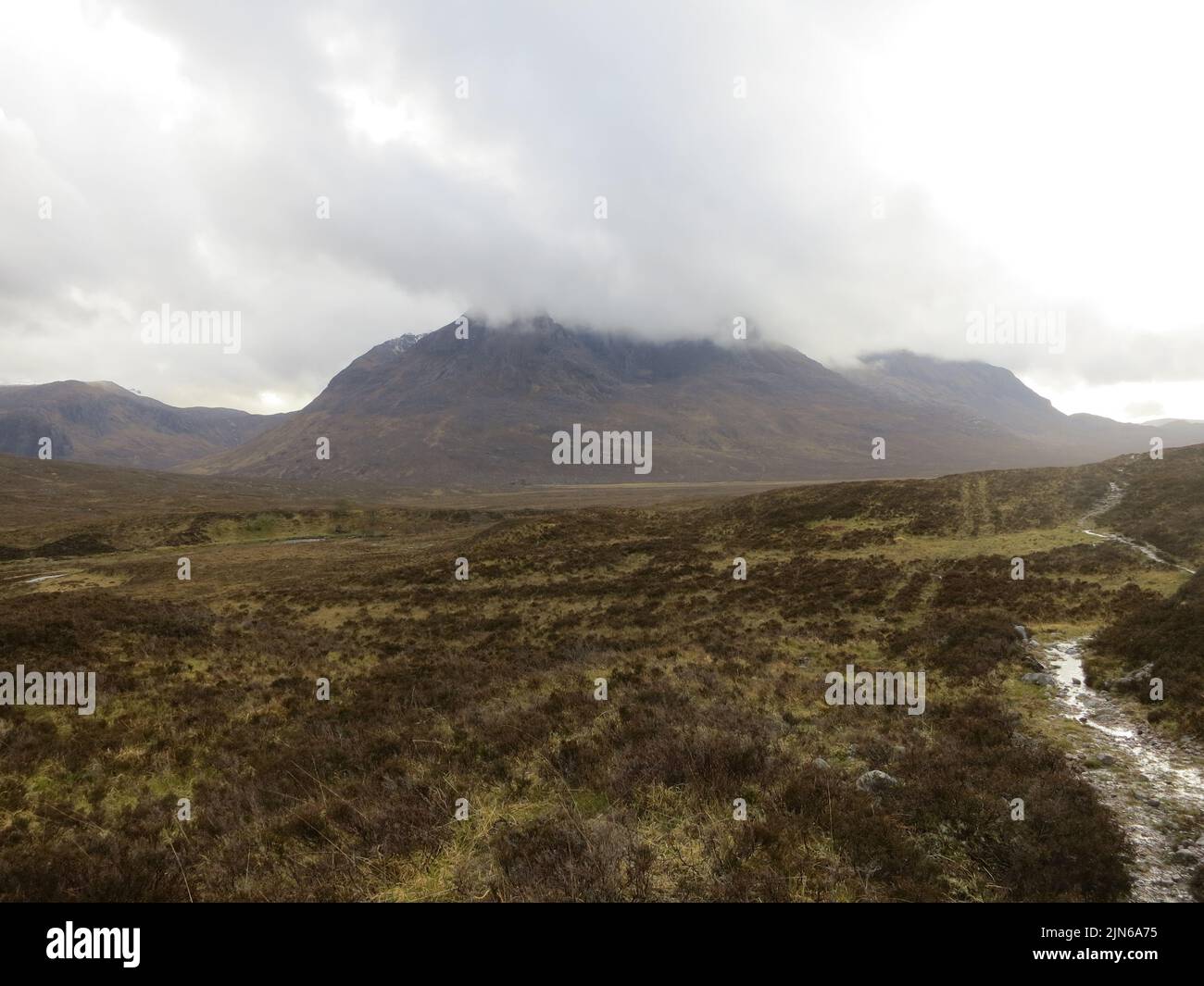 The Cape Wrath trail. Scottish Highlands. West coast of Scotland. UK ...