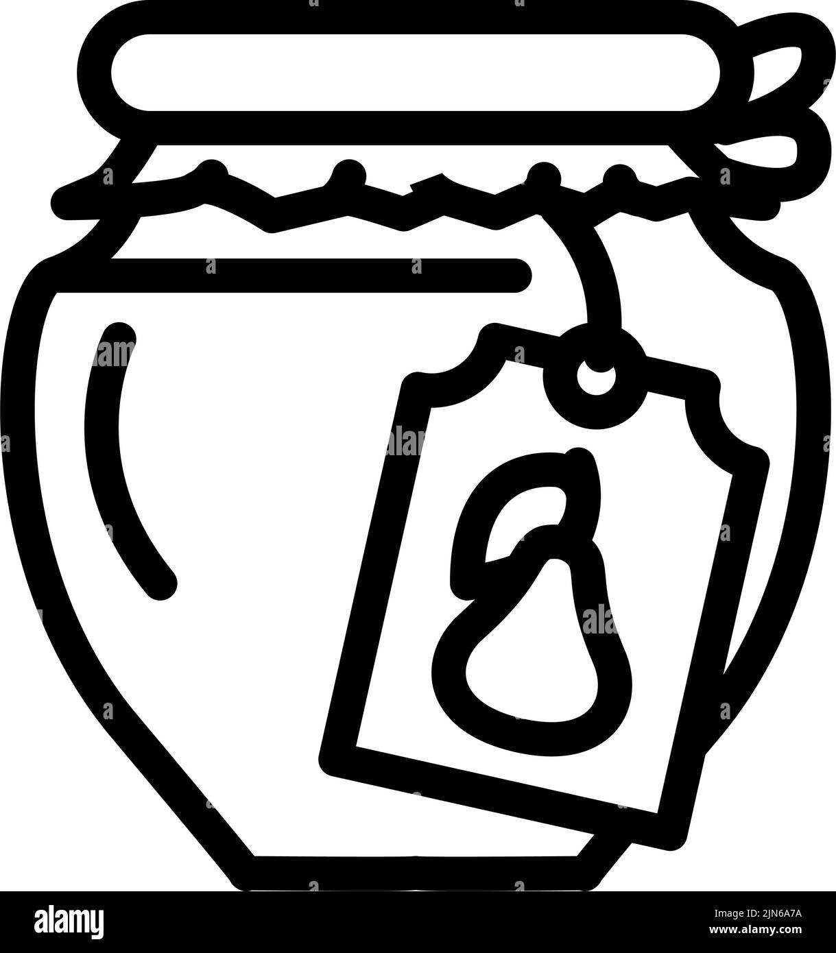 pear jam line icon vector illustration Stock Vector Image & Art - Alamy