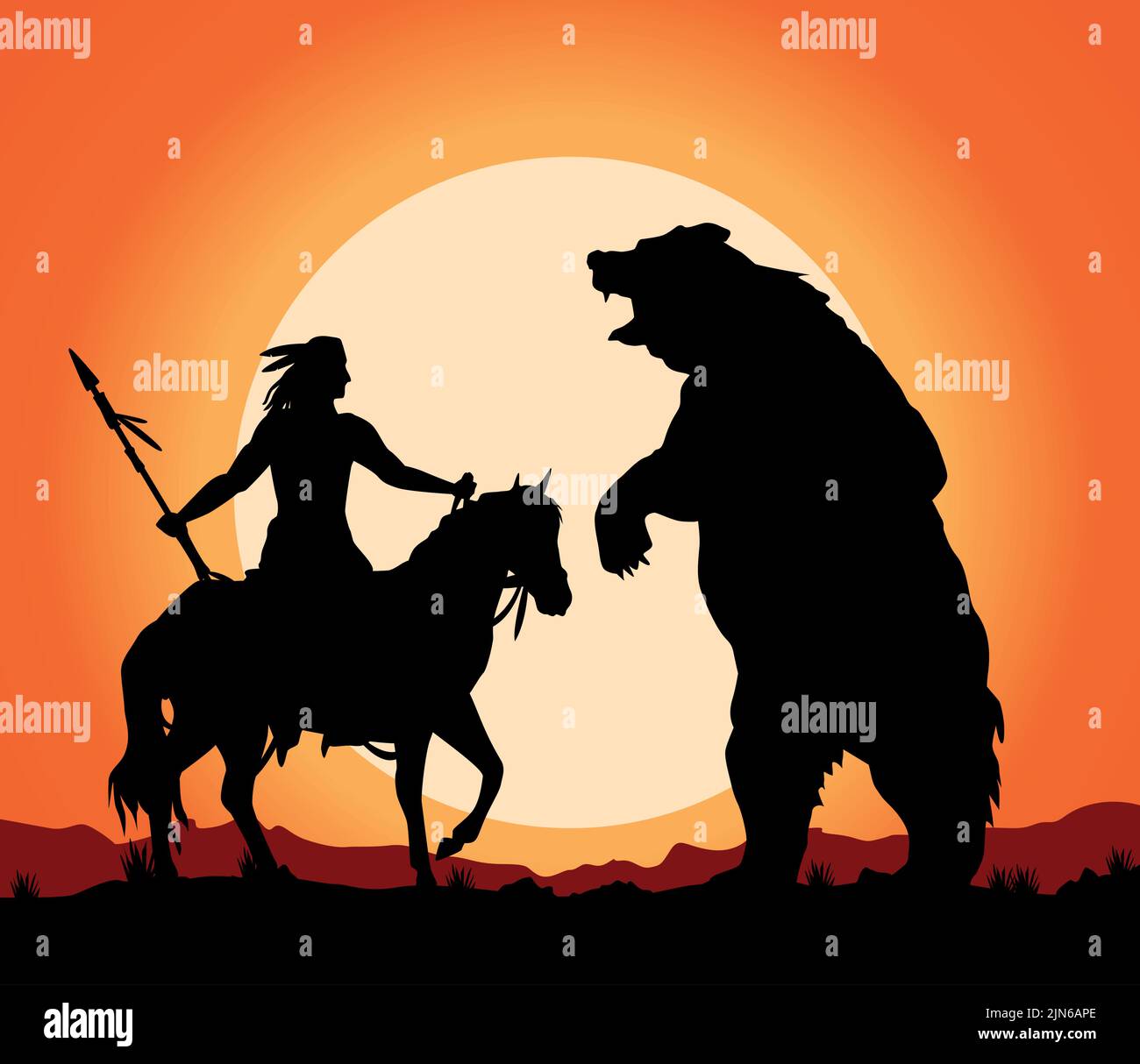 Native American Bear Warrior