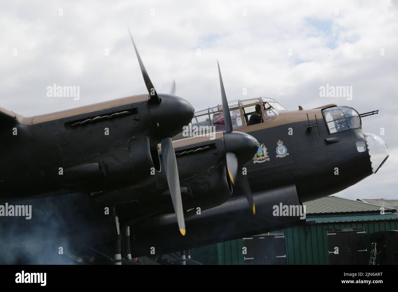 Lancaster cockpit hi-res stock photography and images - Alamy