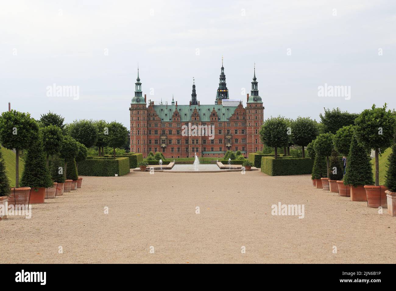 HILLEROD, DENMARK - JUNE 30, 2016: This is Frederiksborg Castle, the ...