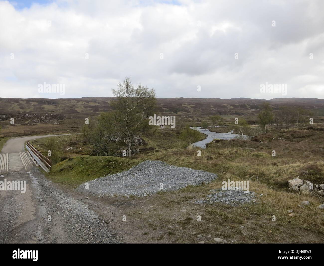 The Cape Wrath trail. Scottish Highlands. West coast of Scotland. UK ...