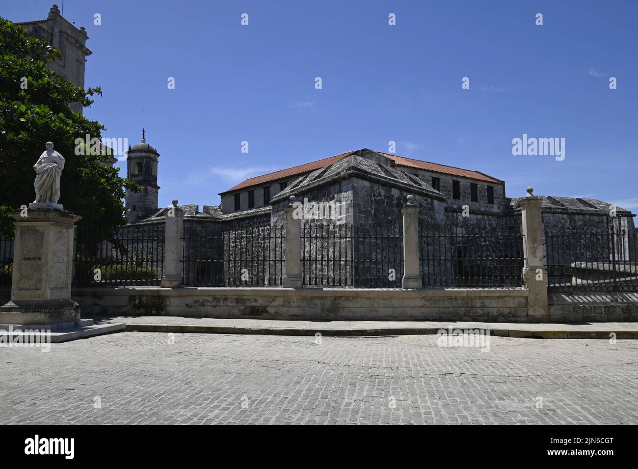 Landscape with scenic view of Castillo de la Real Fuerza a historic ...