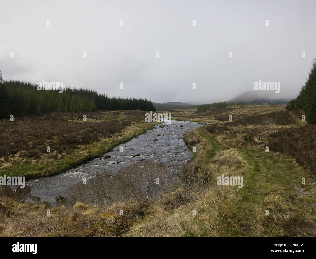 The Cape Wrath trail. Scottish Highlands. West coast of Scotland. UK ...