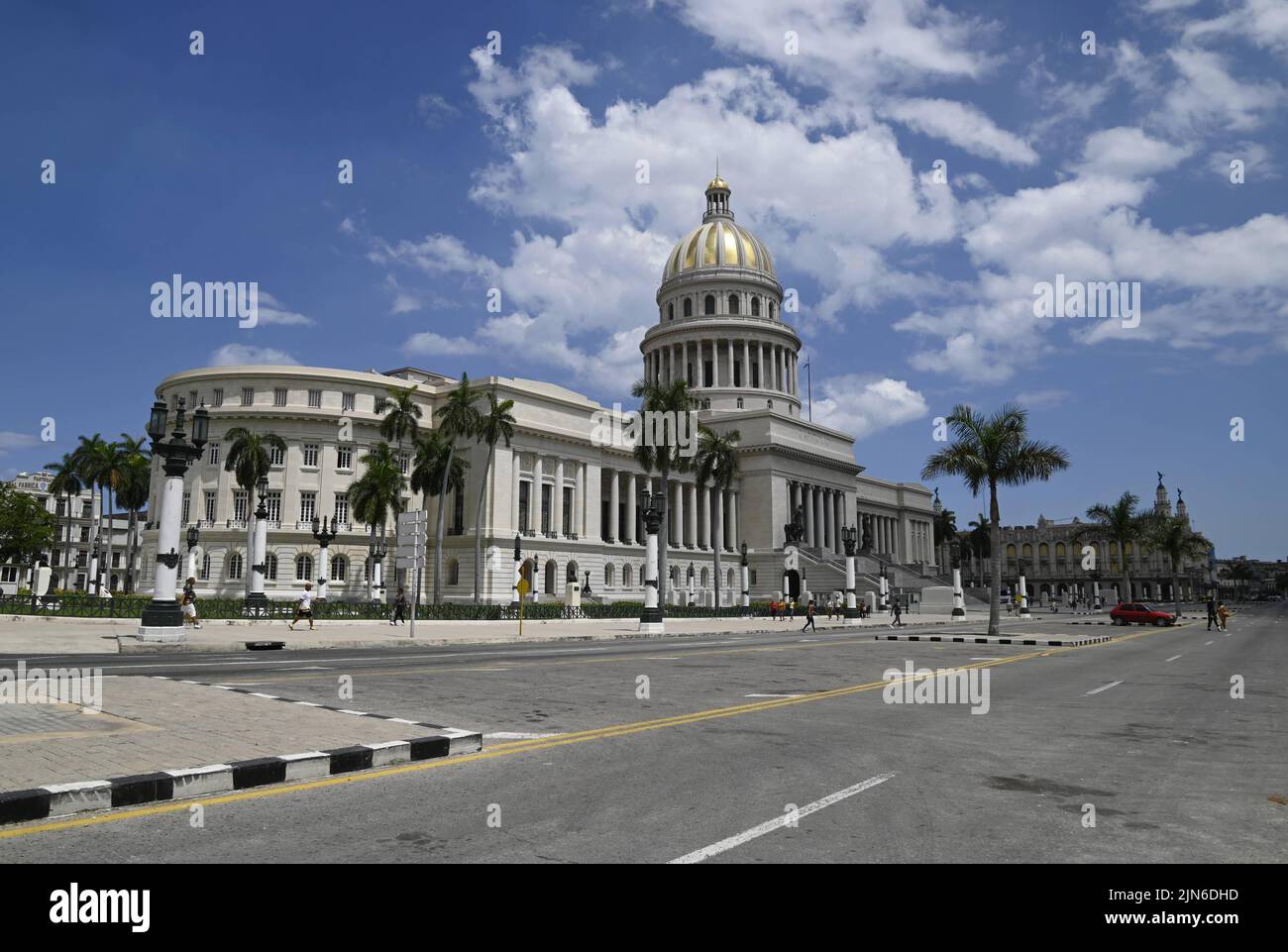 Landscape with panoramic view of El Capitolio, the emblematic National ...