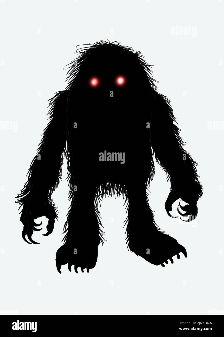 cryptid bigfoot yeti Stock Photo - Alamy