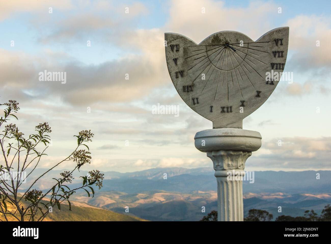 solitary sun clock Stock Photo - Alamy