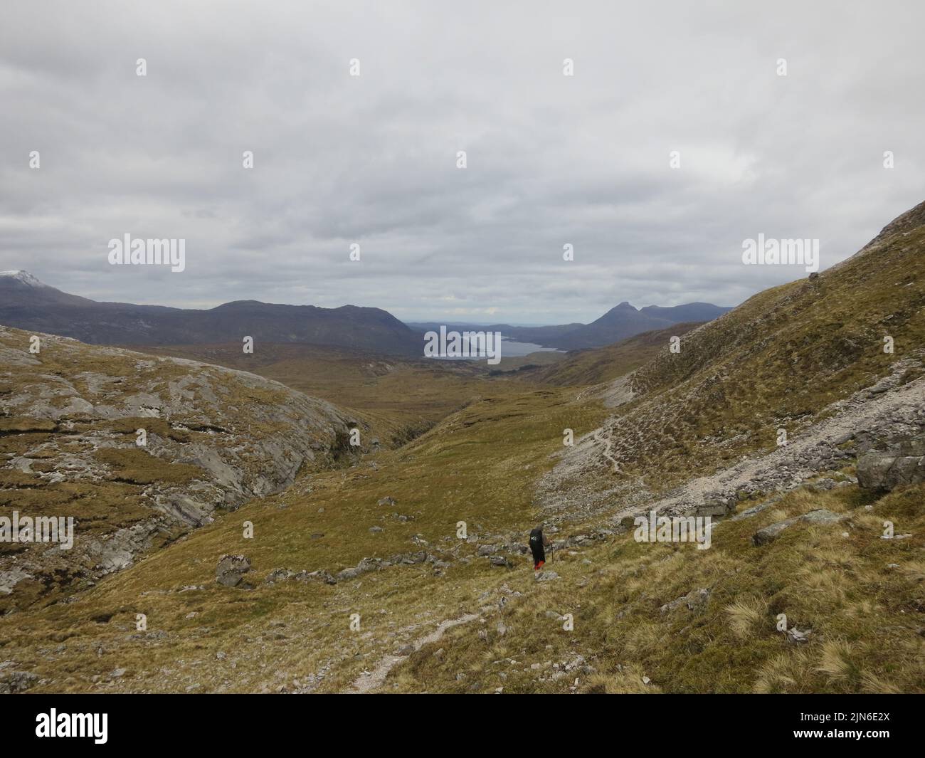 The Cape Wrath trail. Scottish Highlands. West coast of Scotland. UK ...