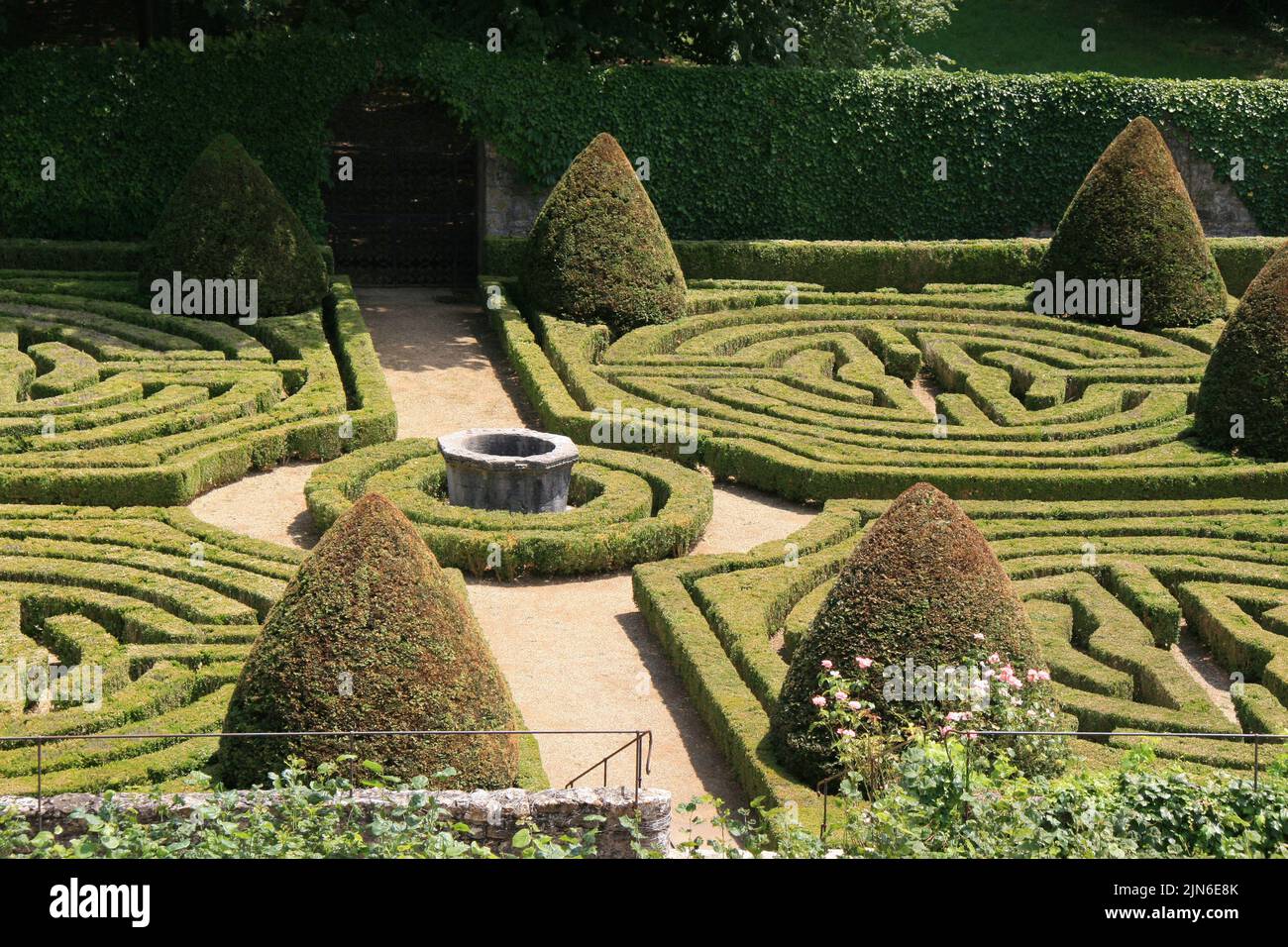 formal garden in a castle in france Stock Photo - Alamy