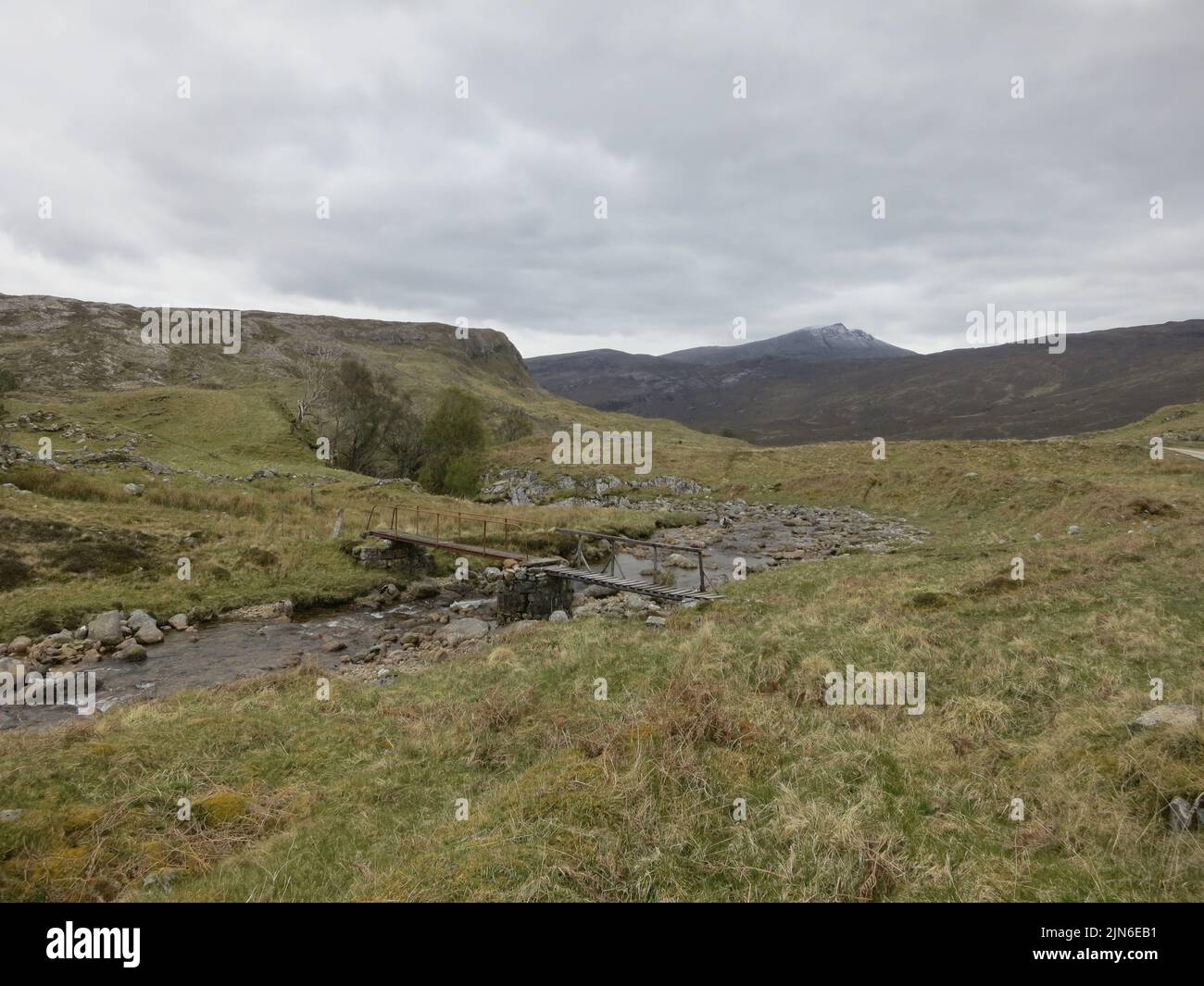 The Cape Wrath trail. Scottish Highlands. West coast of Scotland. UK ...
