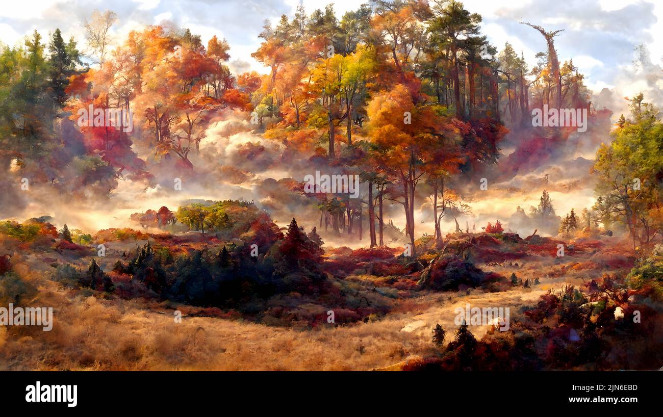 Misty artistic conception hi-res stock photography and images - Alamy