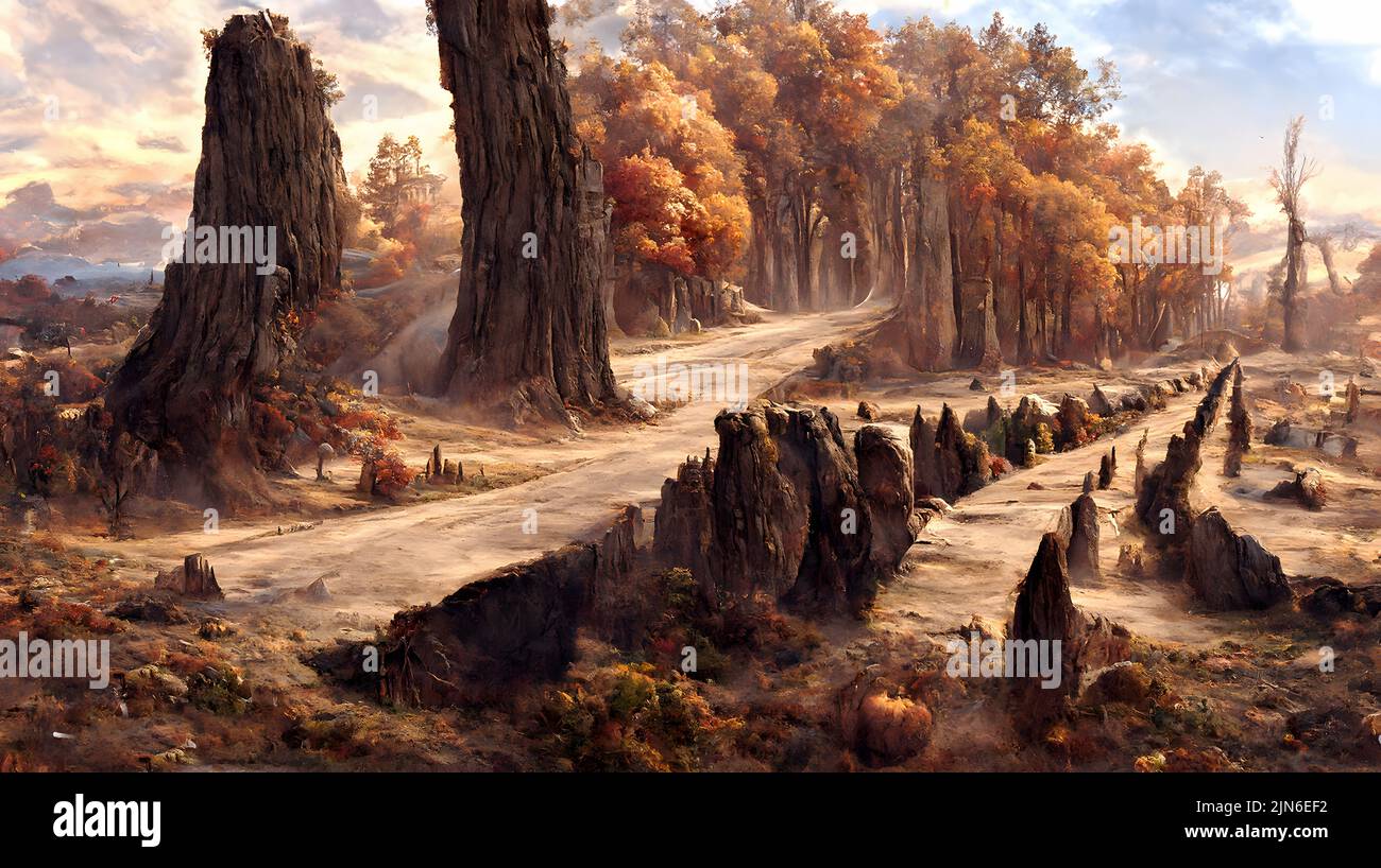 Misty artistic conception hi-res stock photography and images - Alamy