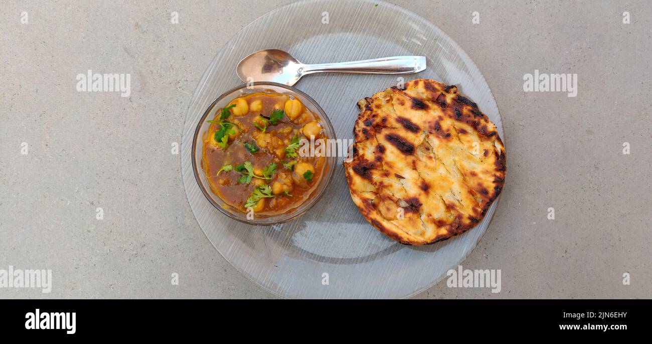 Spicy chick peas curry or Chola Masala or Chana Masala or Chole Kulche ...