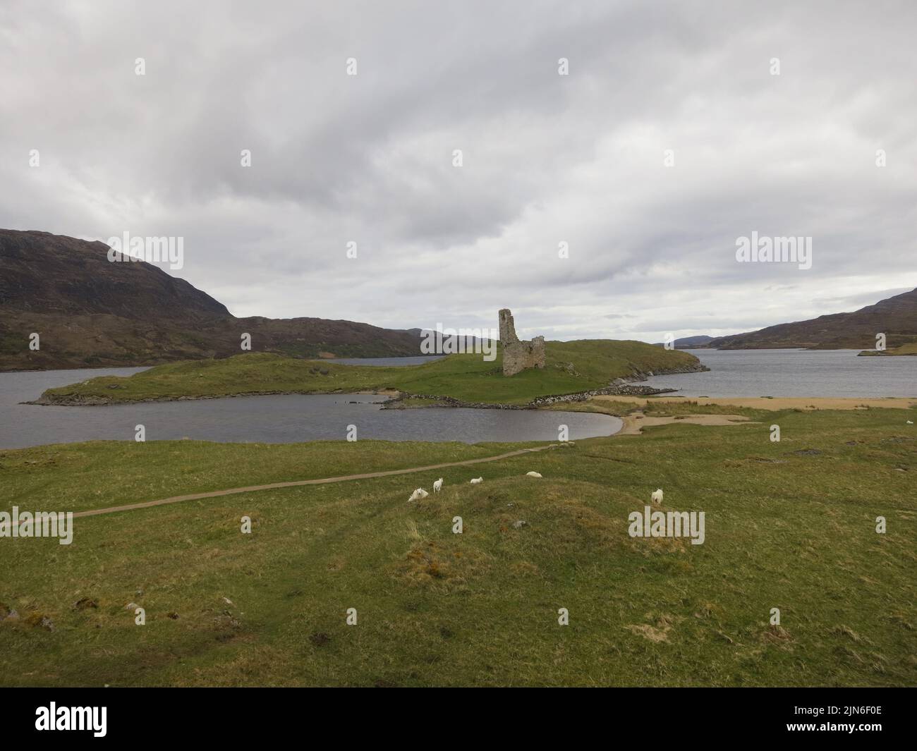 The Cape Wrath trail. Scottish Highlands. West coast of Scotland. UK ...