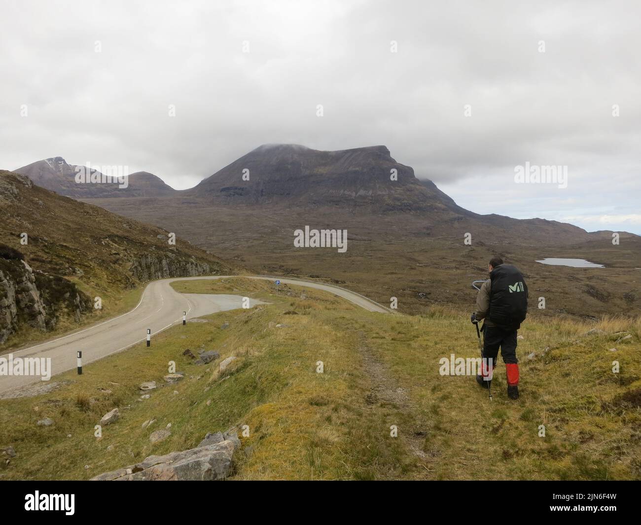The Cape Wrath trail. Scottish Highlands. West coast of Scotland. UK ...