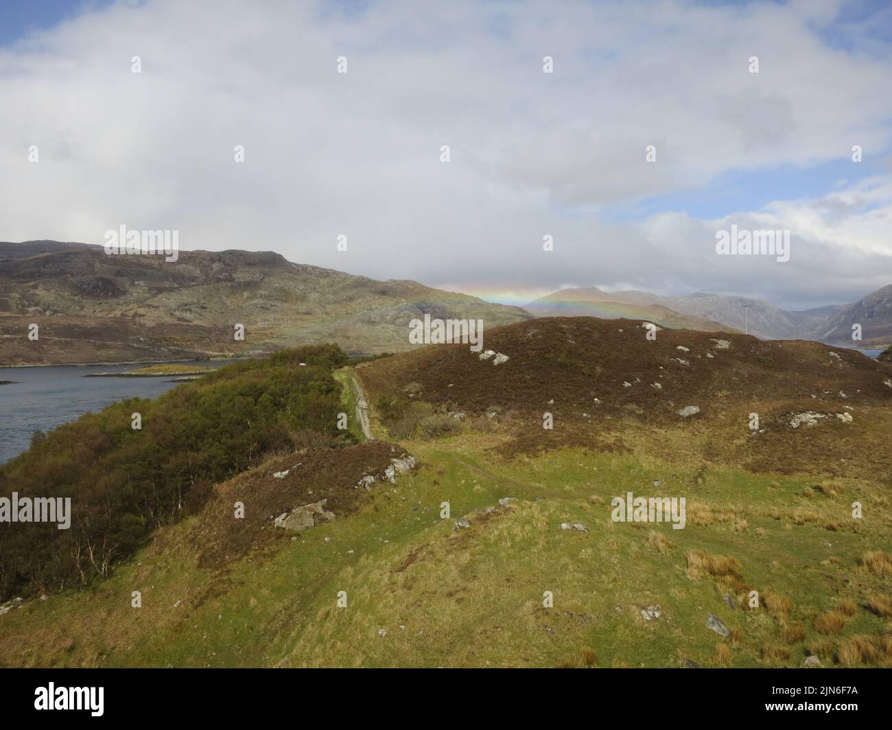 The Cape Wrath trail. Scottish Highlands. West coast of Scotland. UK ...
