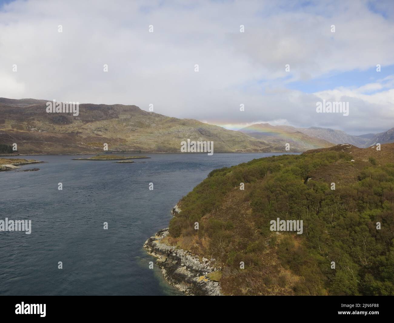 The Cape Wrath trail. Scottish Highlands. West coast of Scotland. UK ...