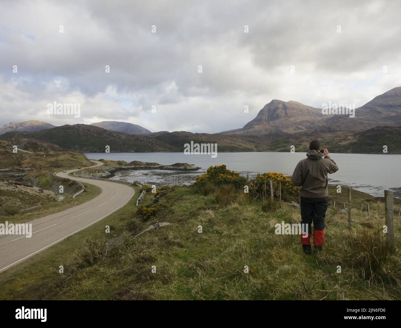 The Cape Wrath trail. Scottish Highlands. West coast of Scotland. UK ...