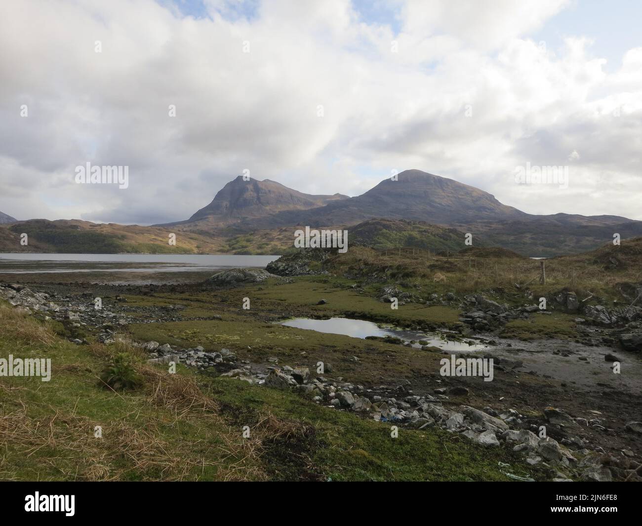 The Cape Wrath trail. Scottish Highlands. West coast of Scotland. UK ...