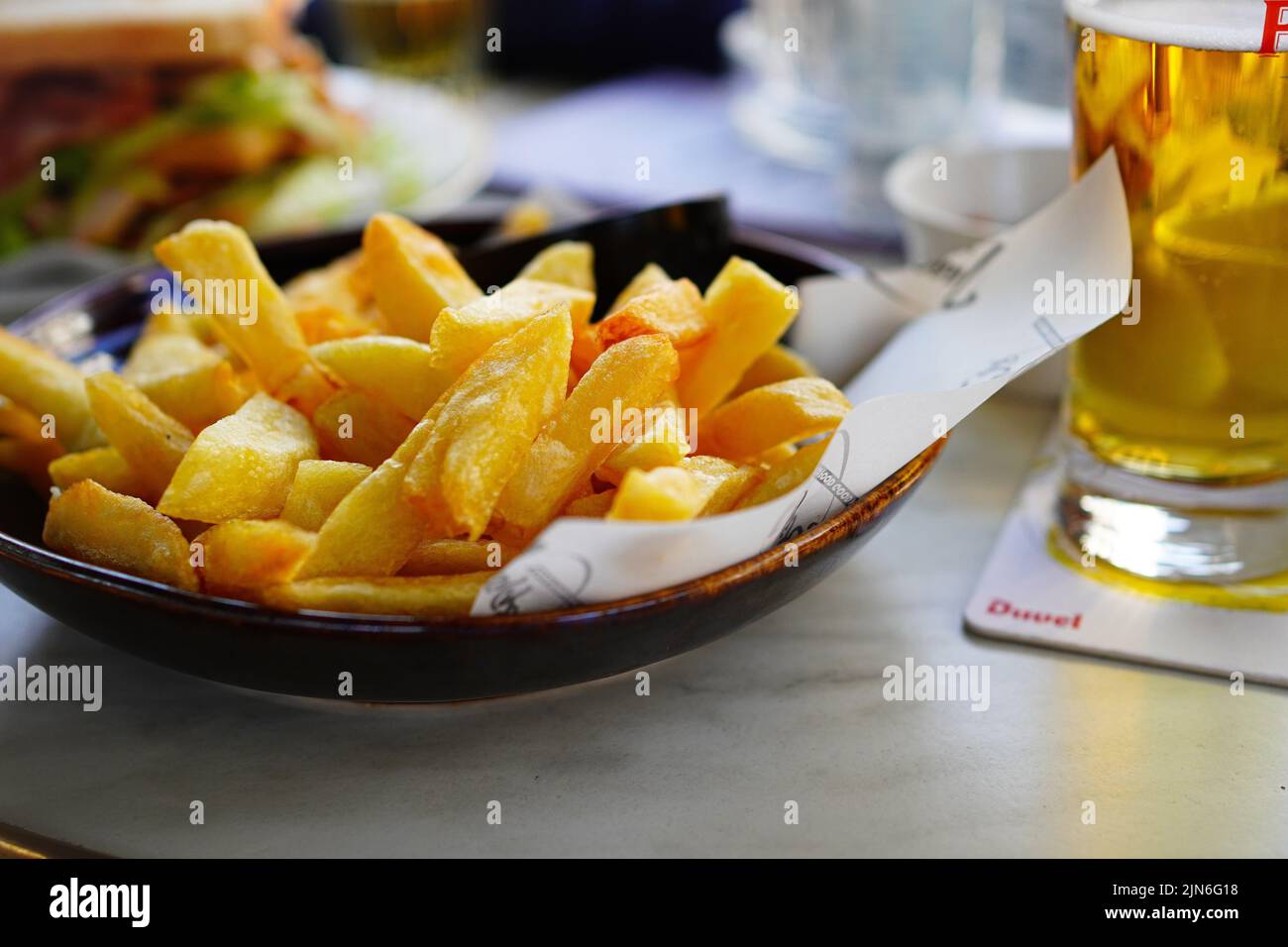 Belgian frites hi-res stock photography and images - Alamy