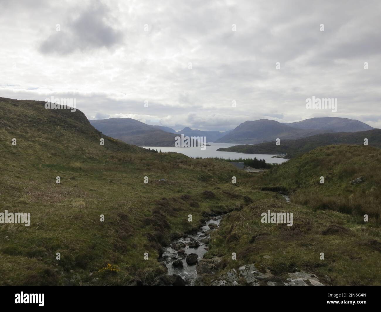 The Cape Wrath trail. Scottish Highlands. West coast of Scotland. UK ...
