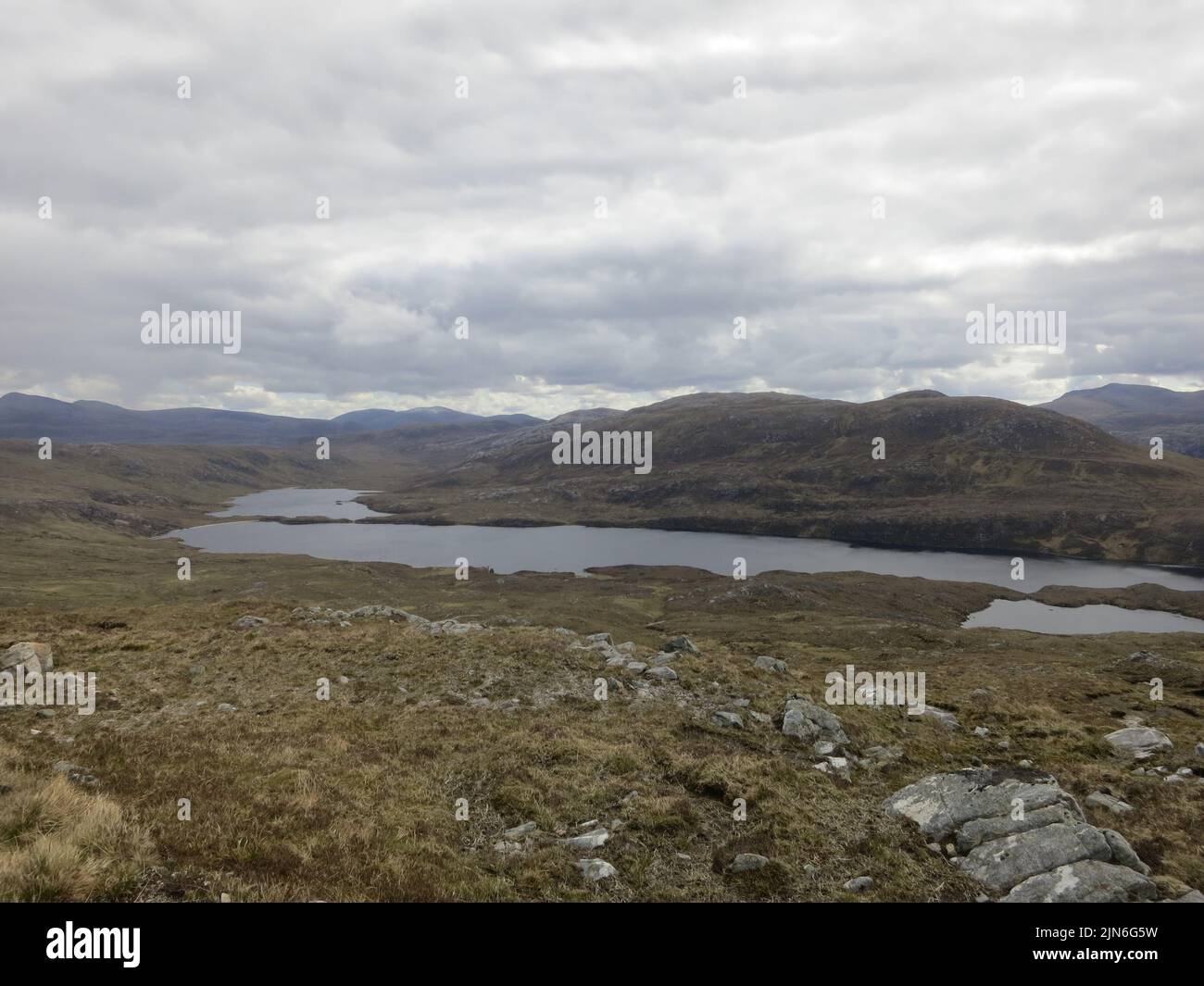 The Cape Wrath trail. Scottish Highlands. West coast of Scotland. UK ...