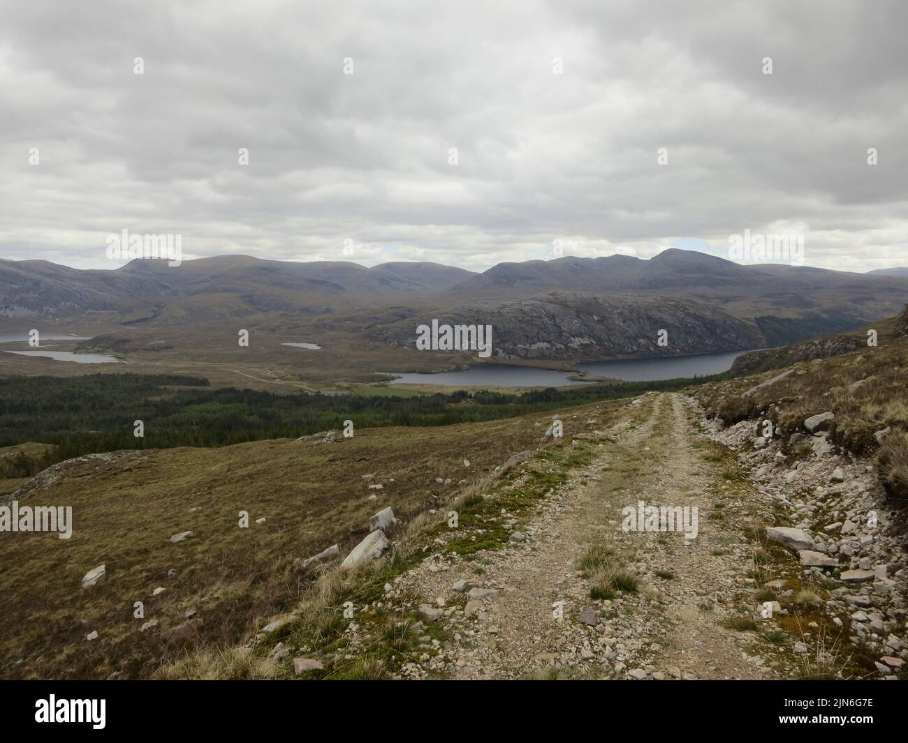 The Cape Wrath trail. Scottish Highlands. West coast of Scotland. UK ...