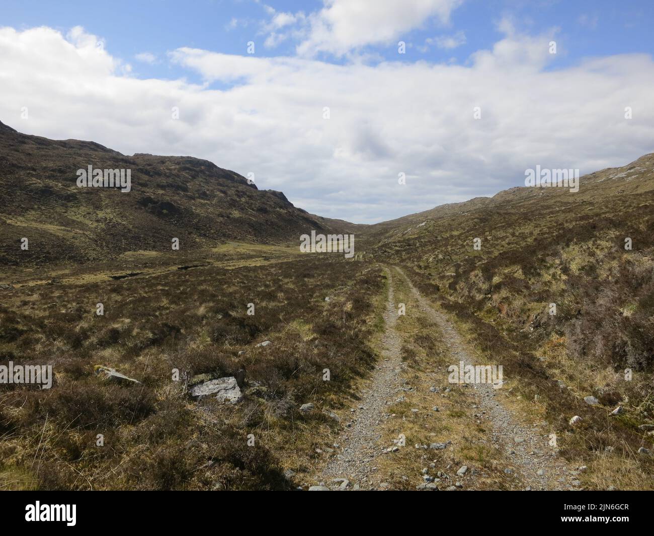The Cape Wrath trail. Scottish Highlands. West coast of Scotland. UK ...