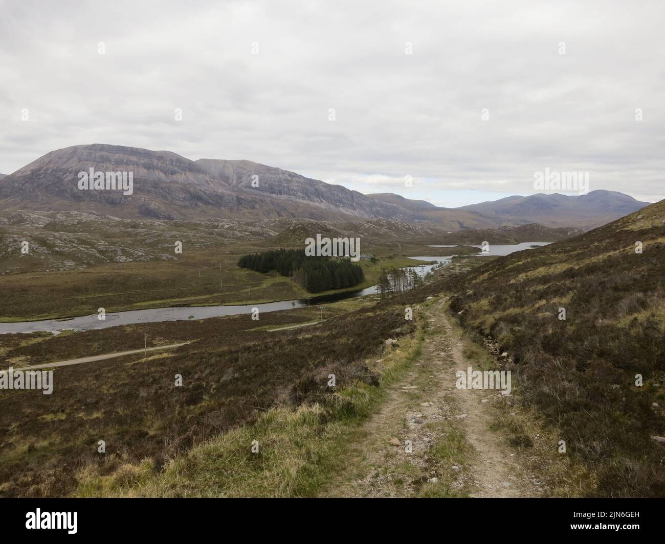 The Cape Wrath trail. Scottish Highlands. West coast of Scotland. UK ...