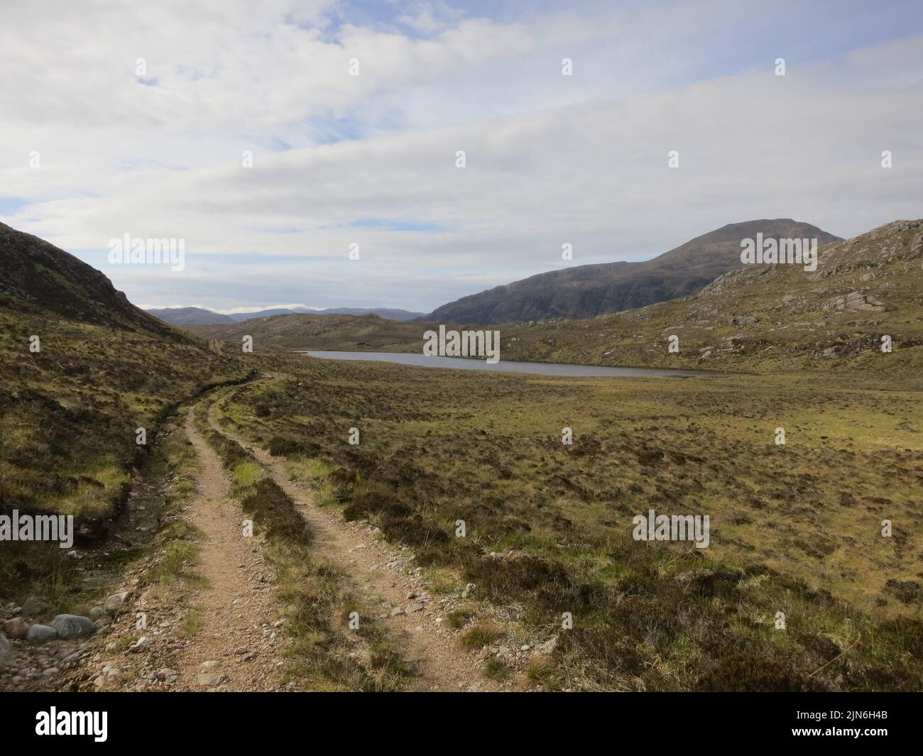 The Cape Wrath trail. Scottish Highlands. West coast of Scotland. UK ...