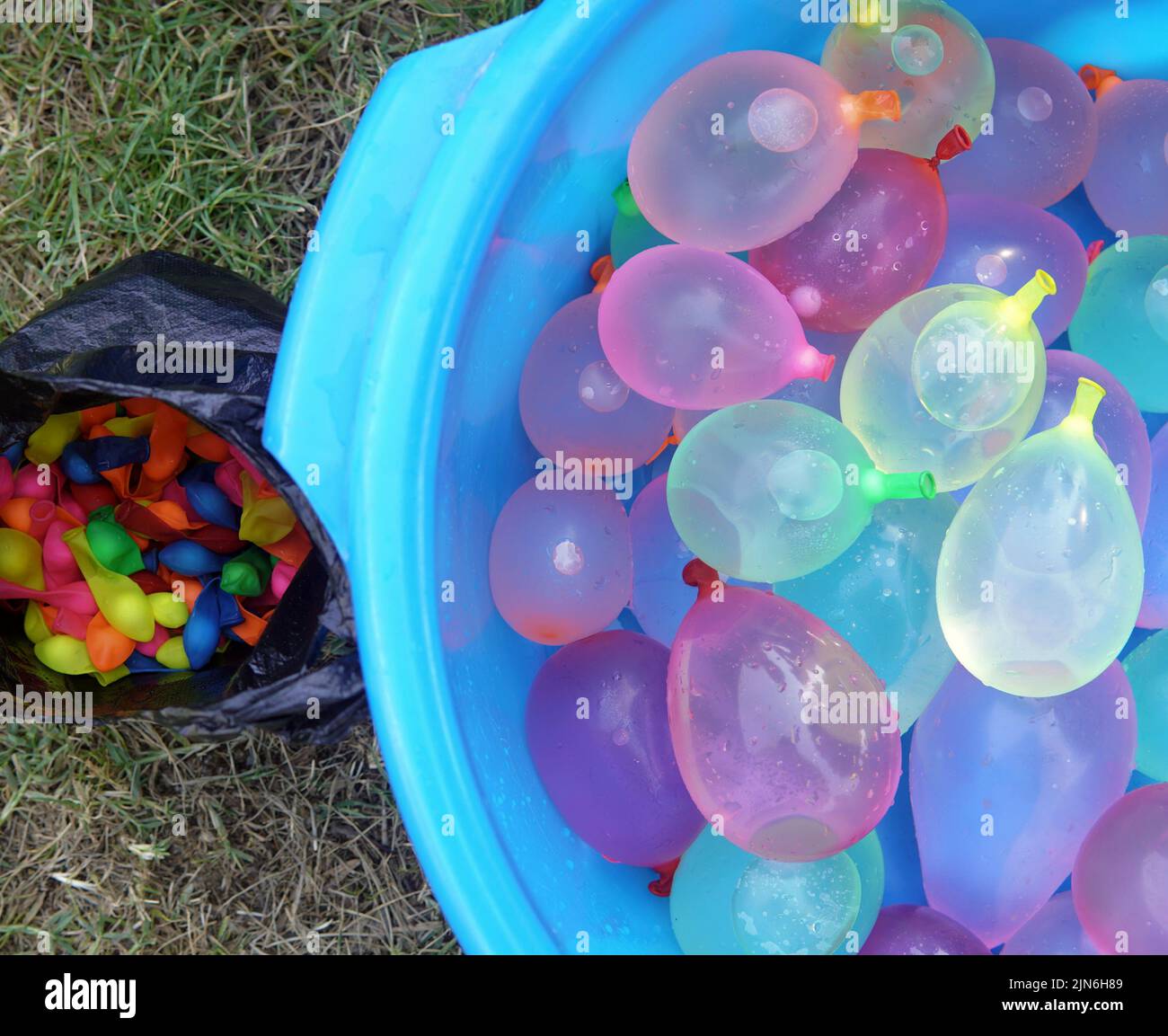 Water balloon war hi-res stock photography and images - Alamy