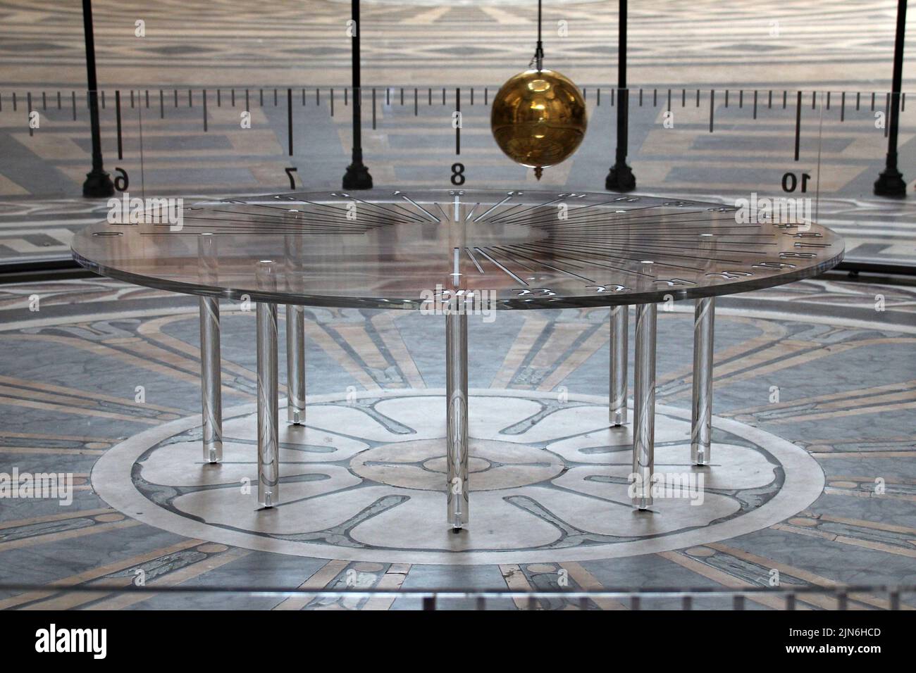 foucault's pendulum at panthéon in paris in france Stock Photo - Alamy