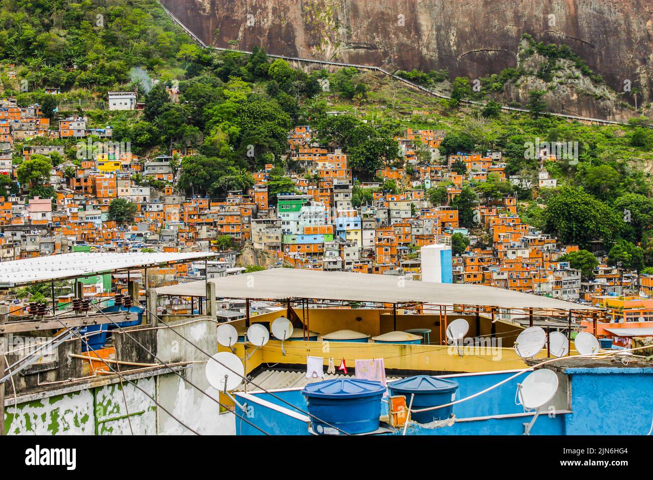 Details of the Rocinha favela in Rio de Janeiro - brazil Stock Photo ...